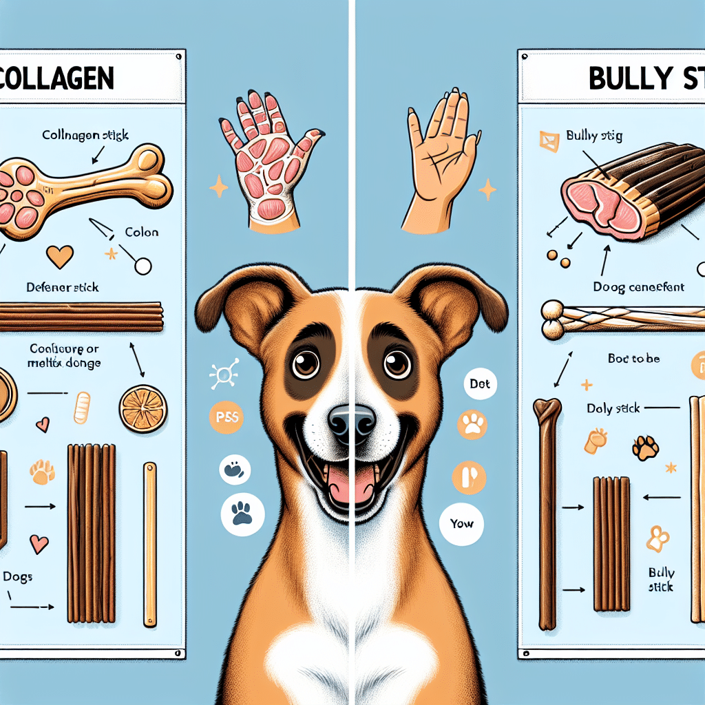 Collagen Stick vs Bully Stick: What's Best for Your Dog?
